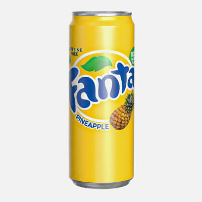Fanta Pineapple Drink Can Sleek 330ml 07 - 3D Model by ERTAN ZORLU
