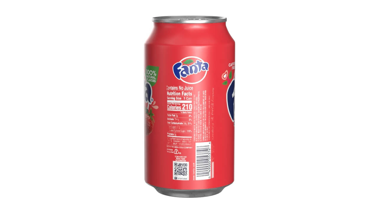 Fanta Strawberry Drink Can 355ml 11 - 3D Model by ERTAN ZORLU