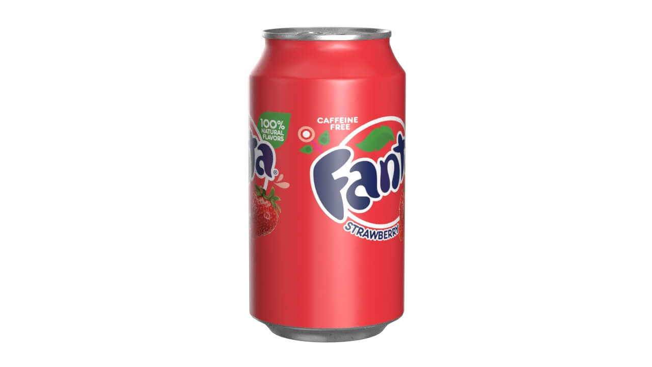 Fanta Strawberry Drink Can 355ml 11 - 3D Model by ERTAN ZORLU