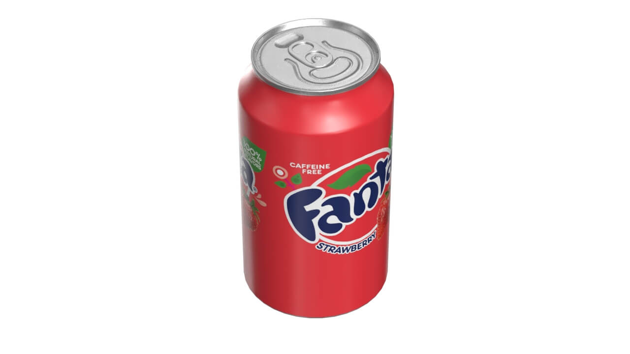 Fanta Strawberry Drink Can 355ml 11 - 3D Model by ERTAN ZORLU