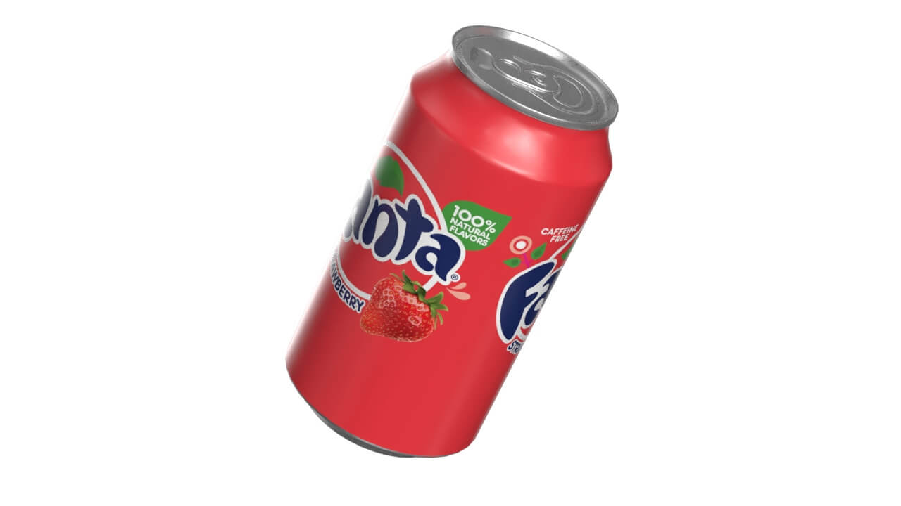 Fanta Strawberry Drink Can 355ml 11 - 3D Model by ERTAN ZORLU
