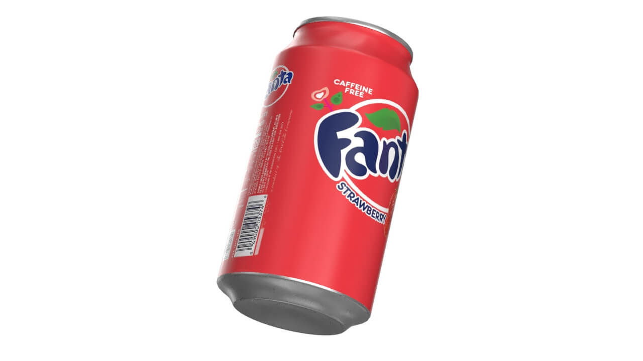 Fanta Strawberry Drink Can 355ml 11 - 3D Model by ERTAN ZORLU