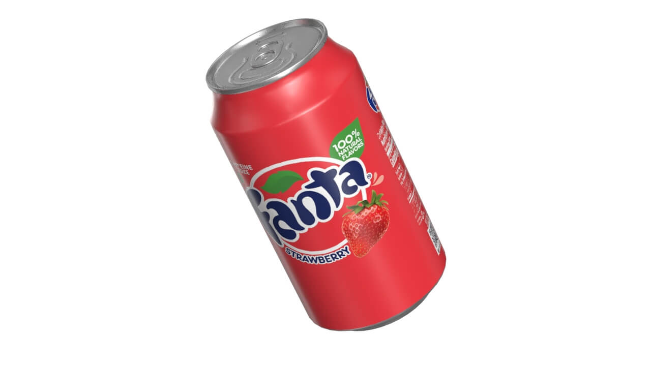 Fanta Strawberry Drink Can 355ml 11 - 3D Model by ERTAN ZORLU
