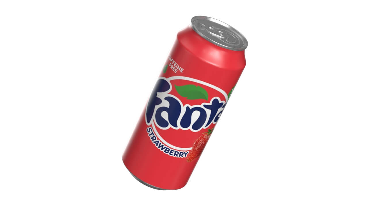 Fanta Strawberry Drink Can 473ml 13 - 3D Model by ERTAN ZORLU