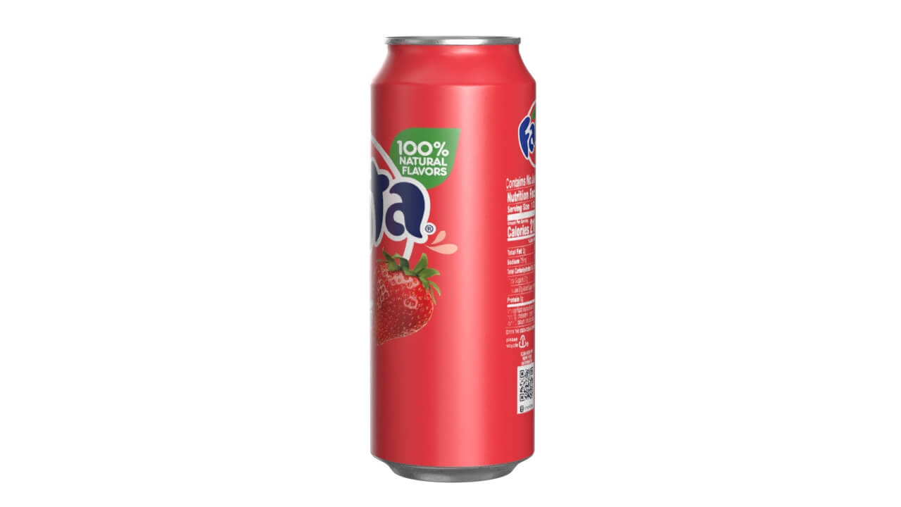Fanta Strawberry Drink Can 500ml 14 - 3D Model by ERTAN ZORLU