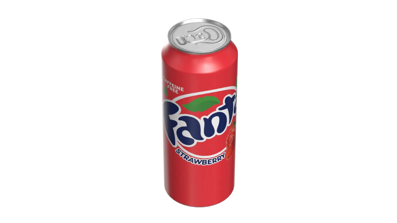 Fanta Strawberry Drink Can 500ml 14 - 3D Model by ERTAN ZORLU