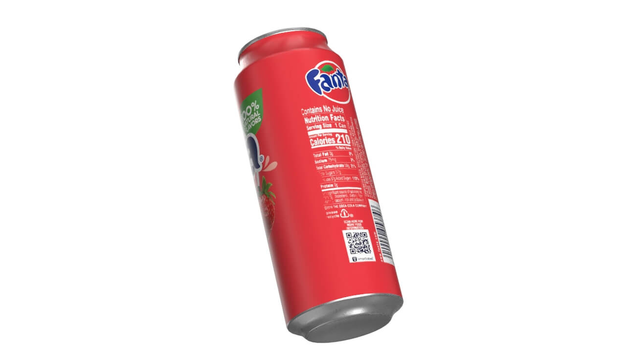 Fanta Strawberry Drink Can 500ml 14 - 3D Model by ERTAN ZORLU