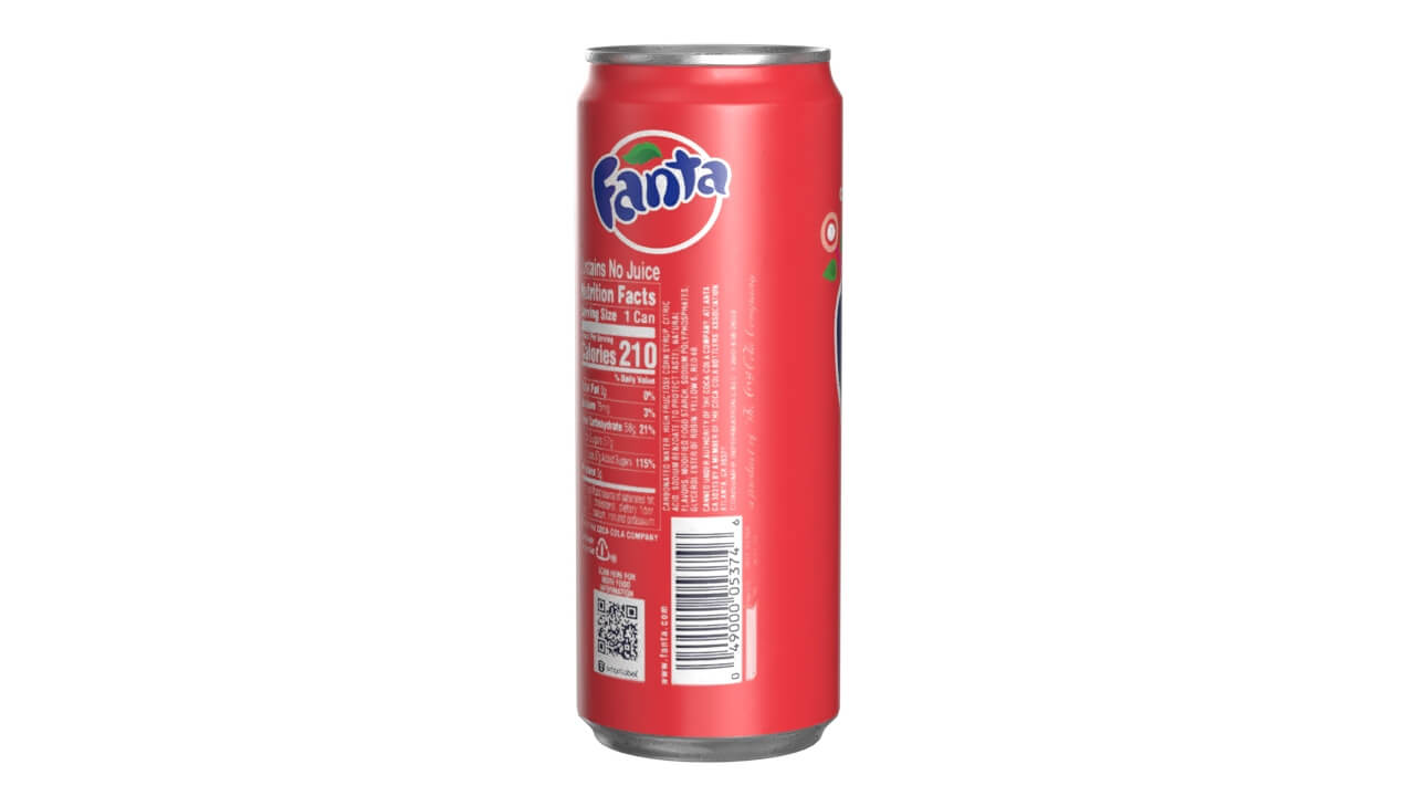 Fanta Strawberry Drink Can Sleek 330ml 07 - 3D Model by ERTAN ZORLU