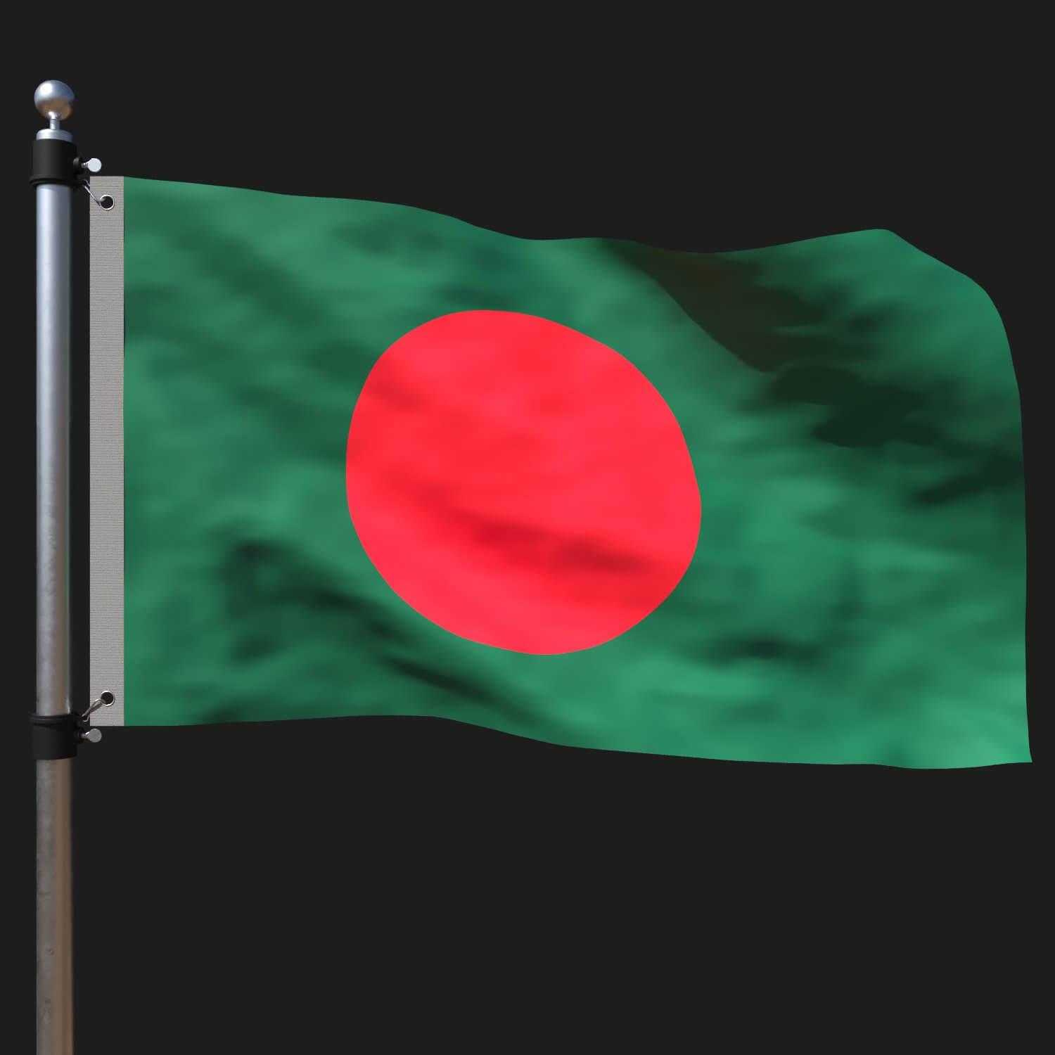 Flag of Bangladesh - 3D Model by ERTAN ZORLU