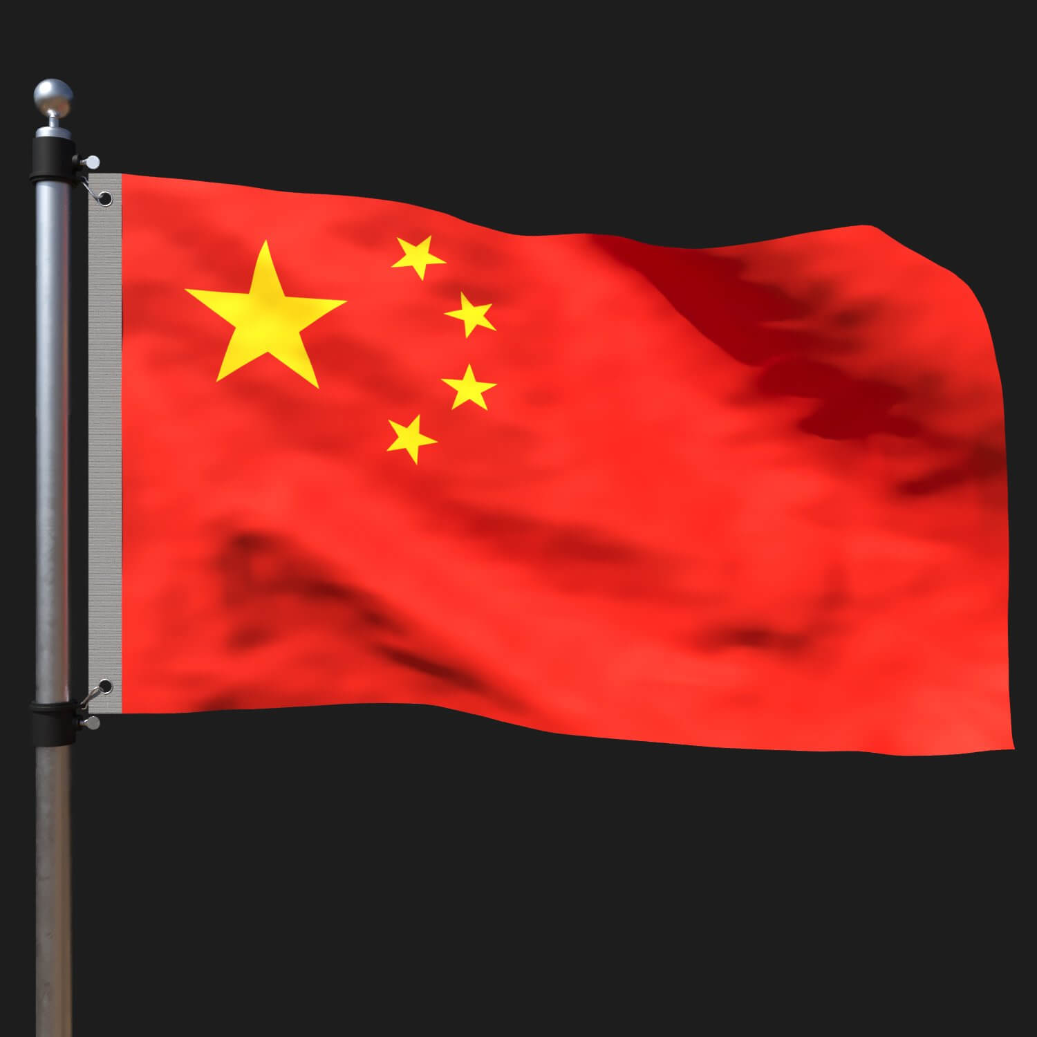 Flag of China - 3D Model by ERTAN ZORLU