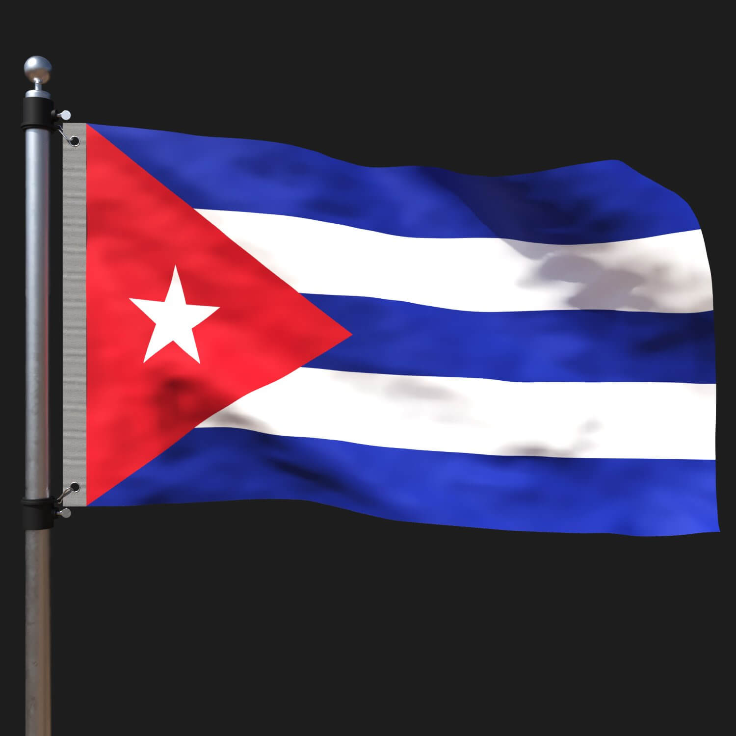 Flag of Cuba - 3D Model by ERTAN ZORLU