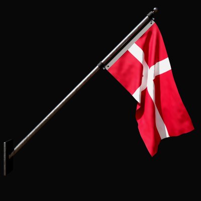 Flag of Denmark 03 - 3D Model by ERTAN ZORLU