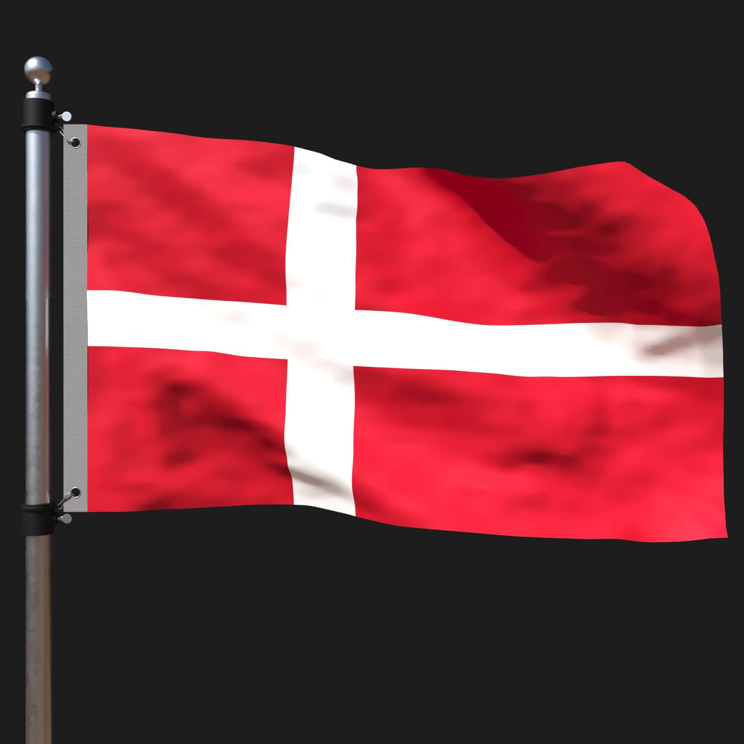 Flag of Denmark - 3D Model by ERTAN ZORLU