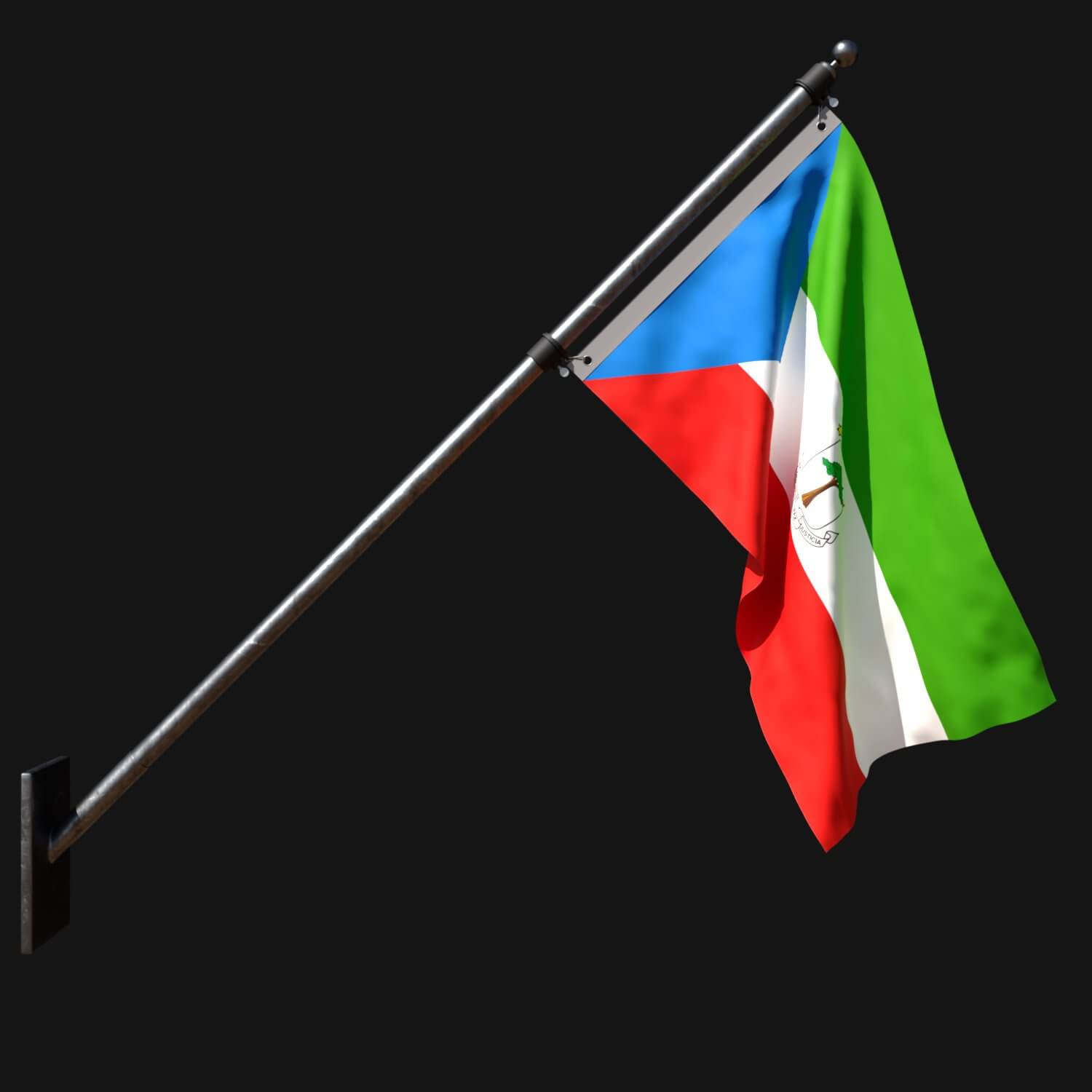 Flag of Equatorial 03 - 3D Model by ERTAN ZORLU