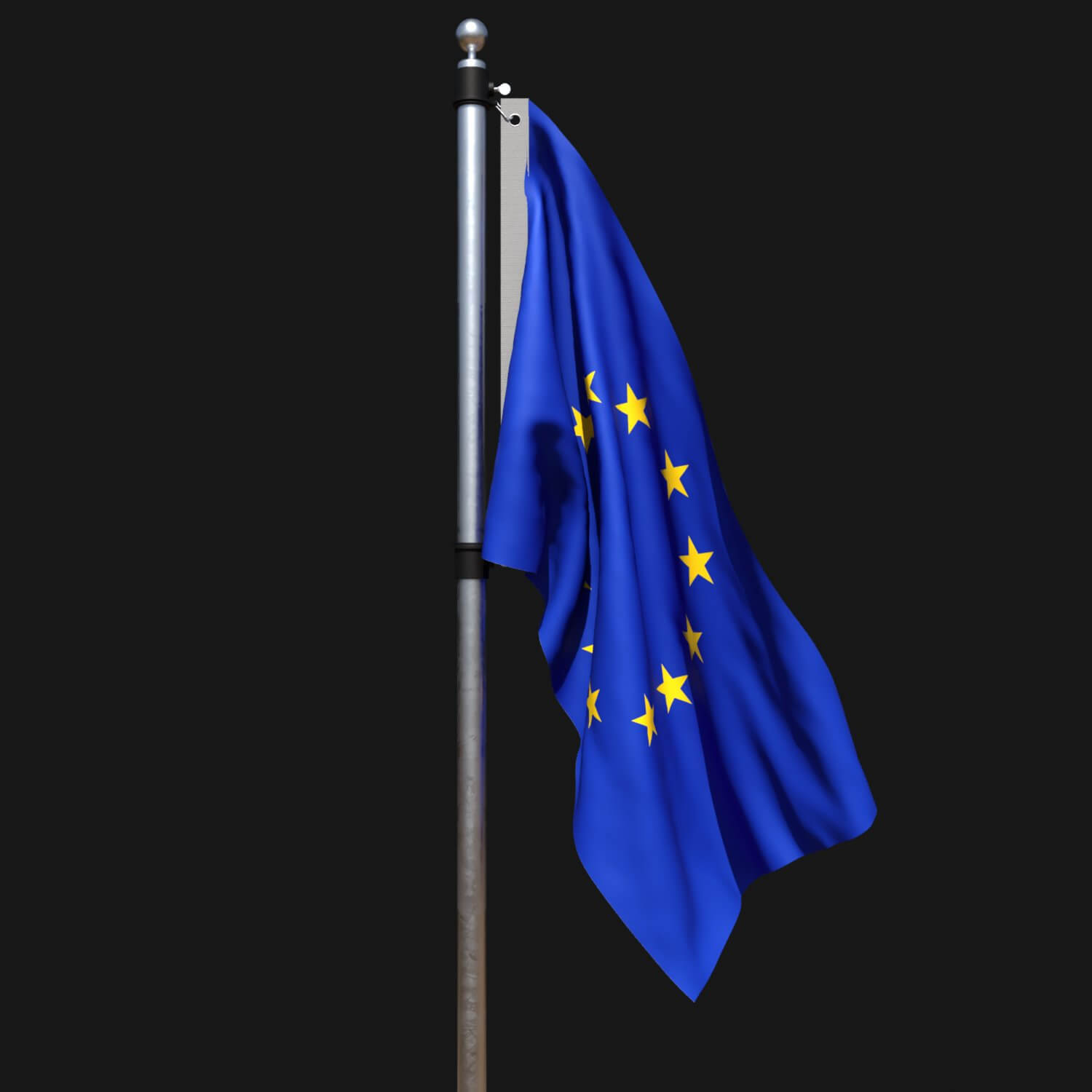 Flag of Europe 02 - 3D Model by ERTAN ZORLU