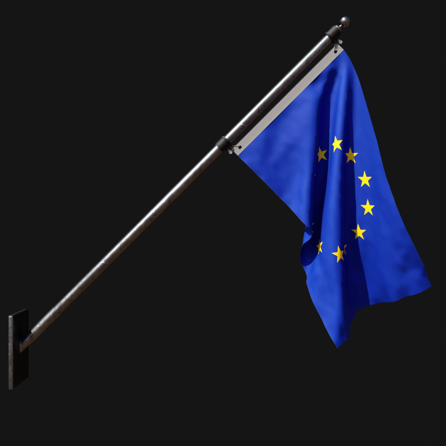 Flag of Europe 03 - 3D Model by ERTAN ZORLU