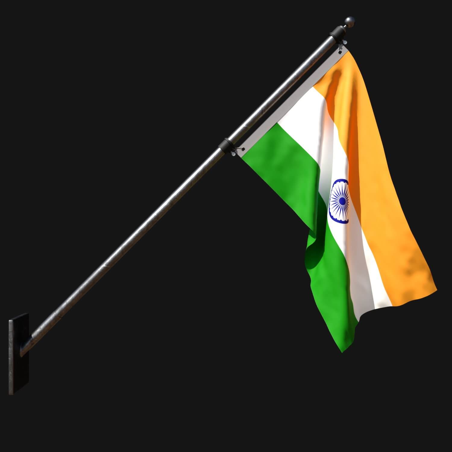 Flag of India 03 - 3D Model by ERTAN ZORLU