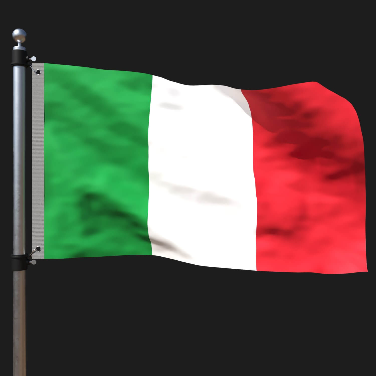 Flag of Italy - 3D Model by ERTAN ZORLU