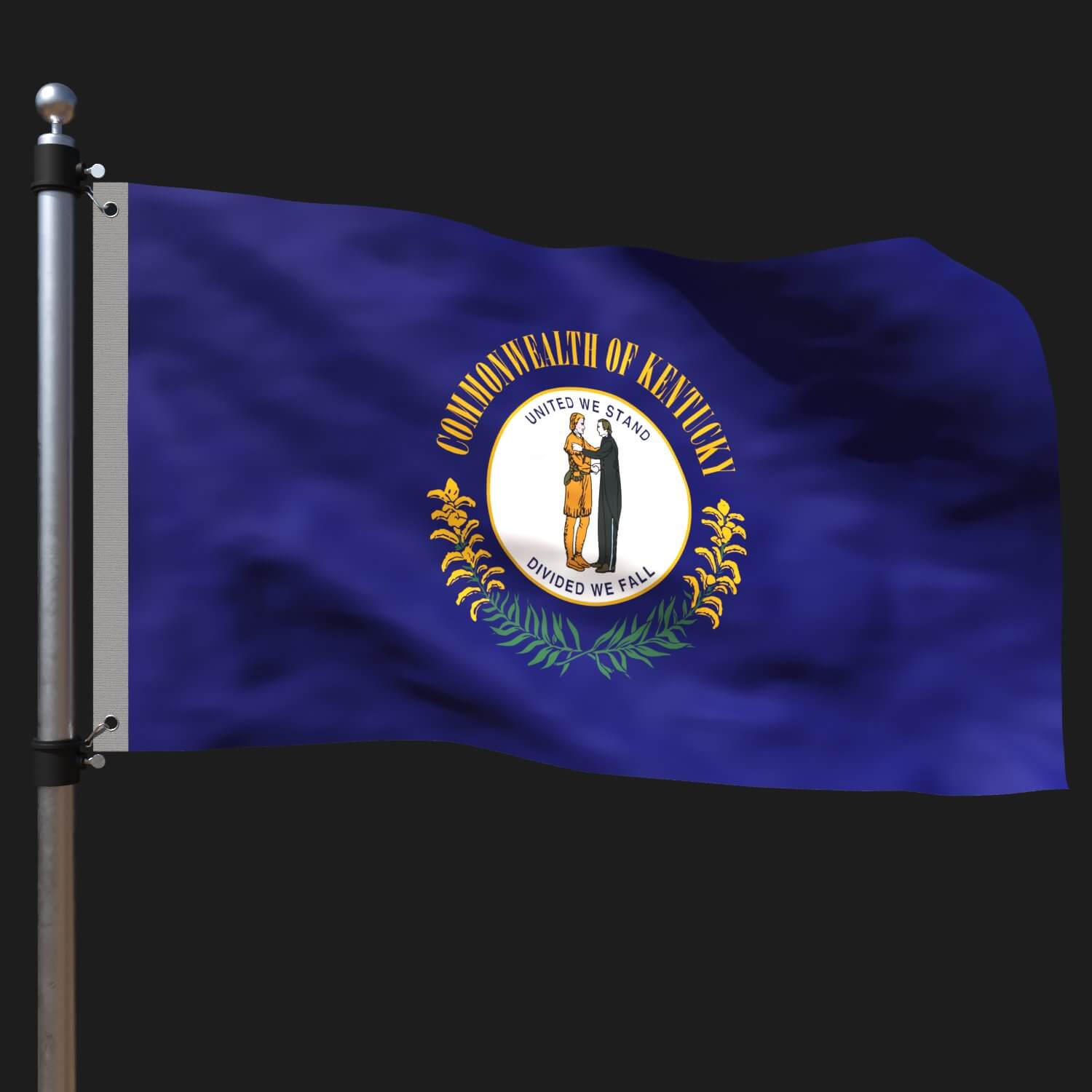 Flag of Kentucky - 3D Model by ERTAN ZORLU