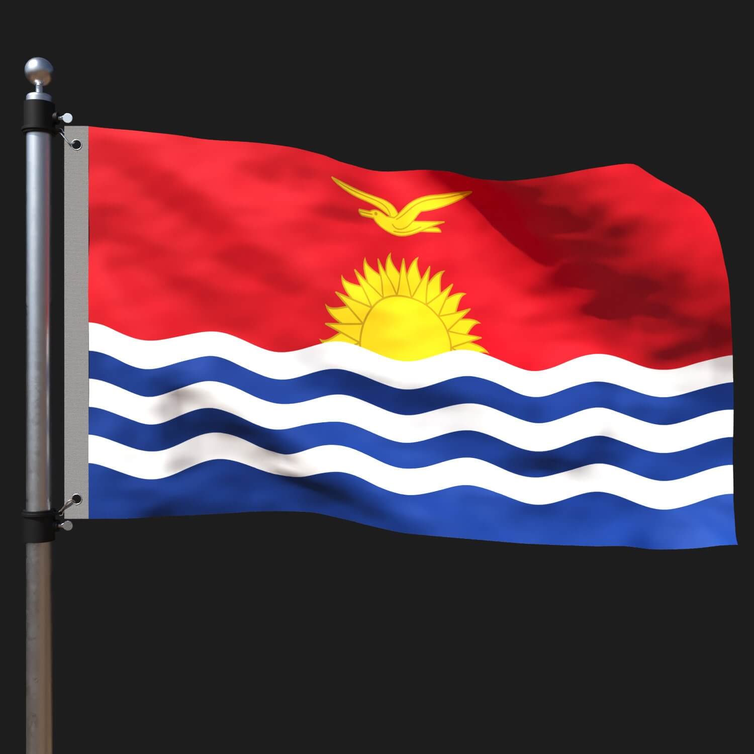 Flag of Kiribati - 3D Model by ERTAN ZORLU