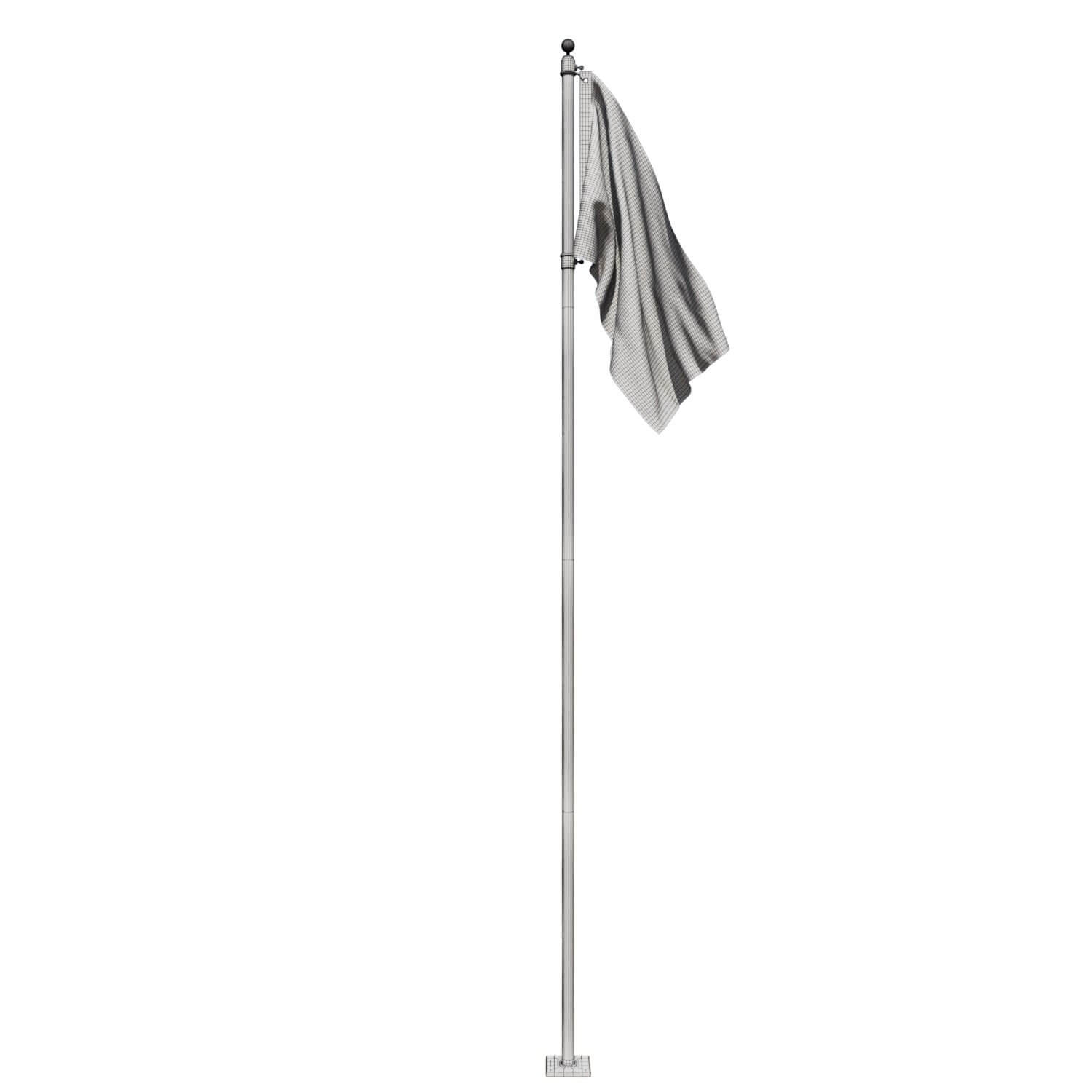 Flag of Kuwait 02 - 3D Model by ERTAN ZORLU