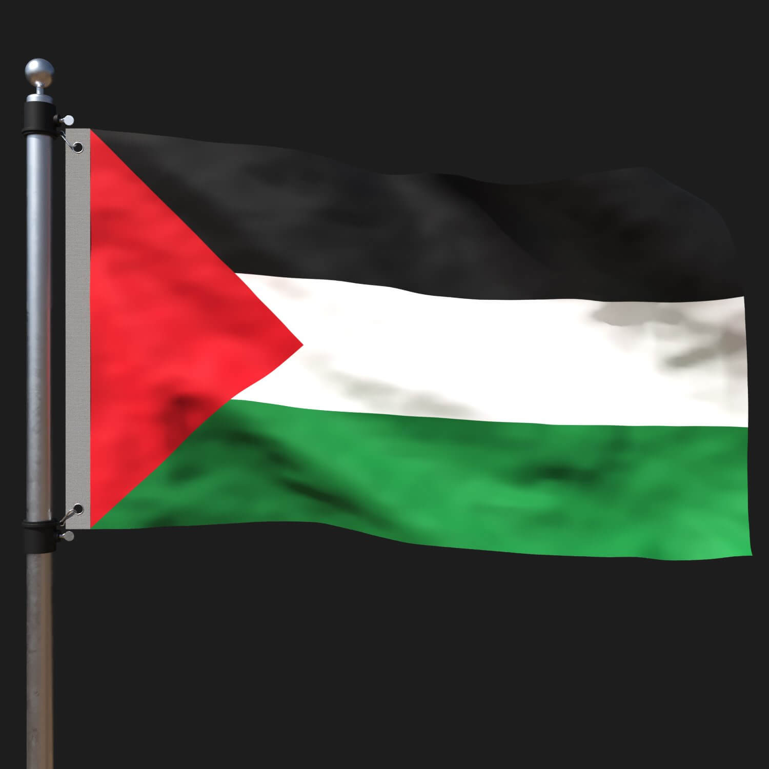 Flag of Palestine - 3D Model by ERTAN ZORLU