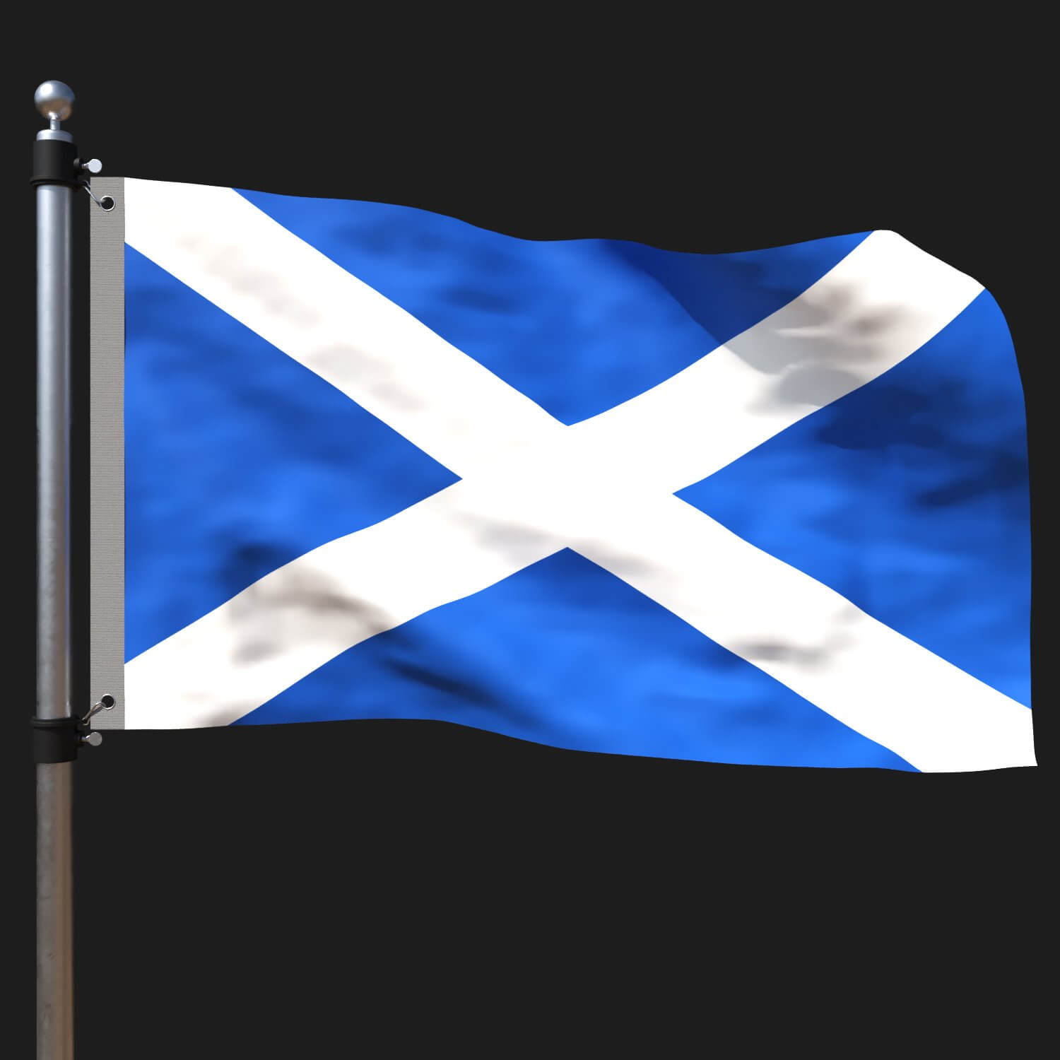 Flag of Scotland - 3D Model by ERTAN ZORLU