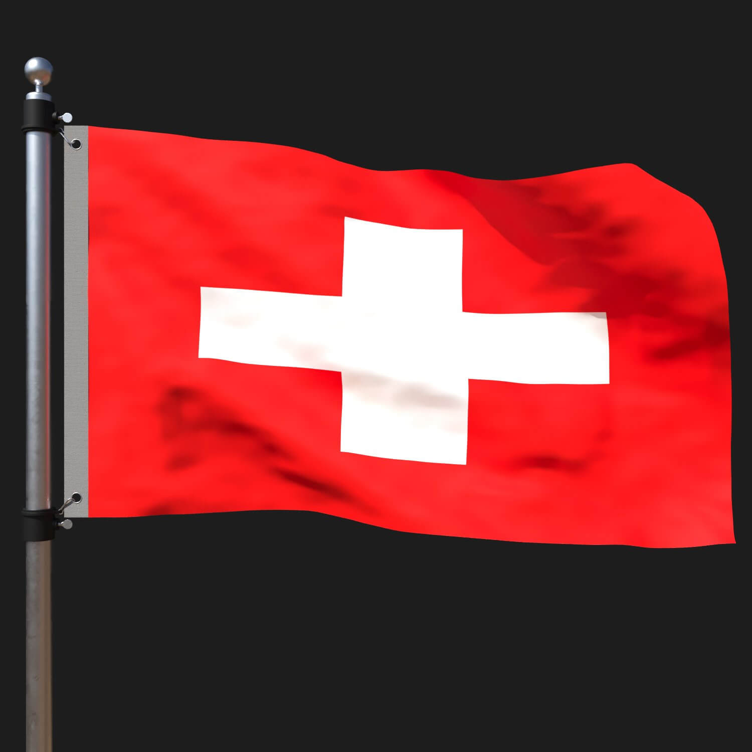 Flag of Switzerl - 3D Model by ERTAN ZORLU