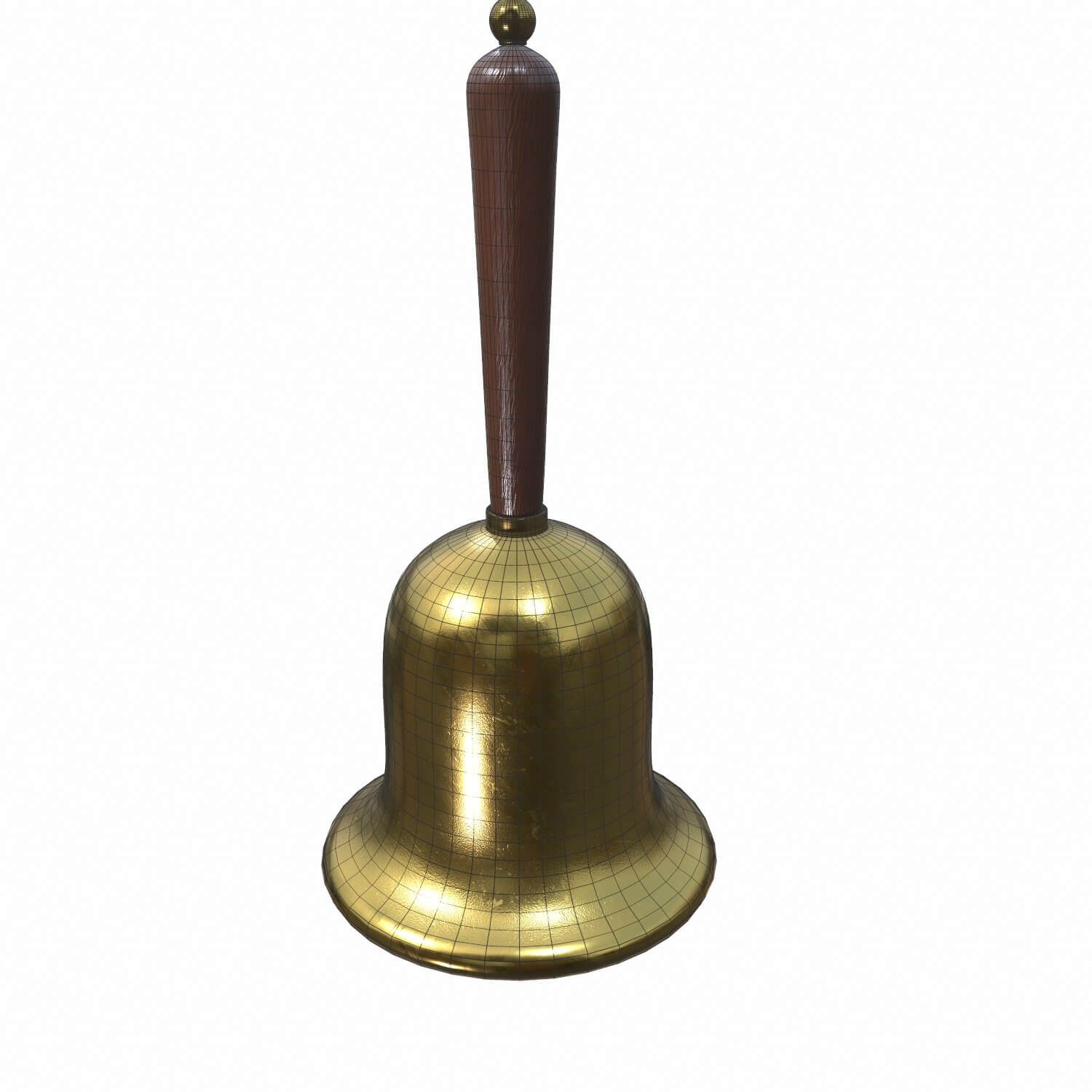 Gold Hand Bell - 3D Model by ERTAN ZORLU