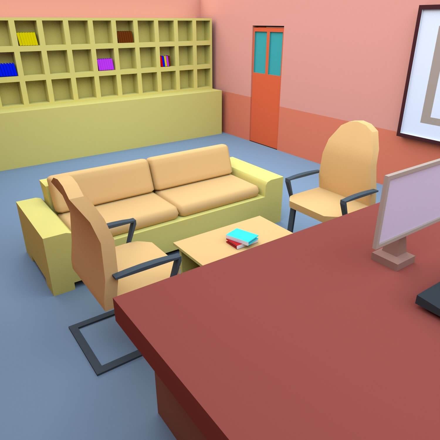 Office Cartoon 02 - 3D Model by ERTAN ZORLU