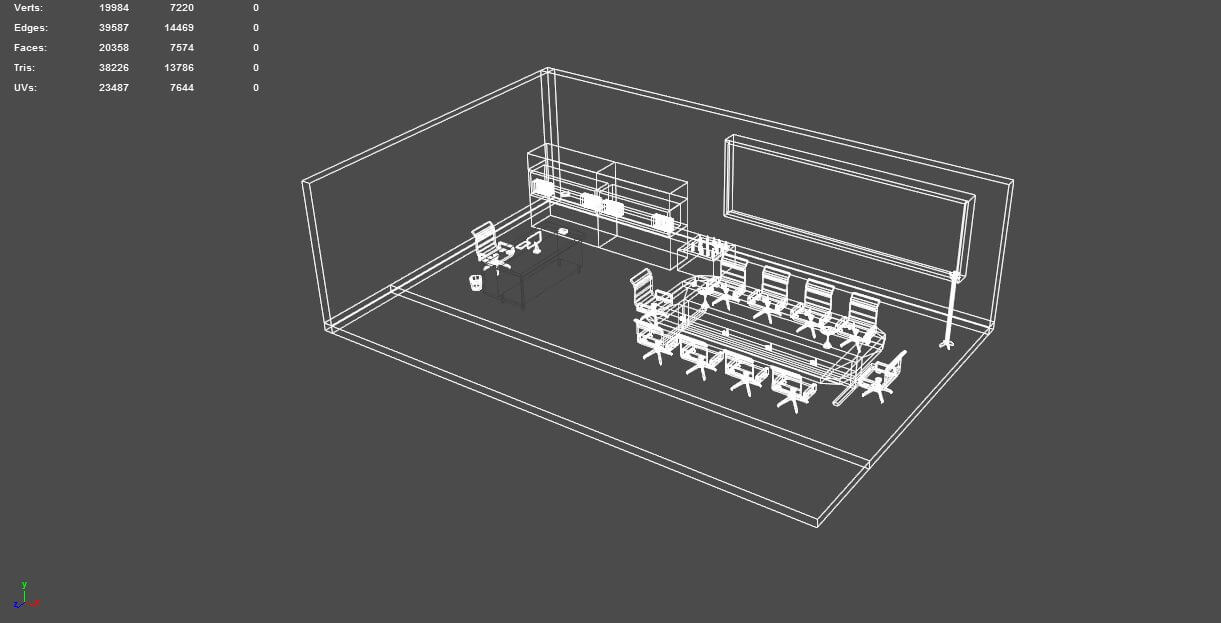 Office Cartoon - 3D Model by ERTAN ZORLU