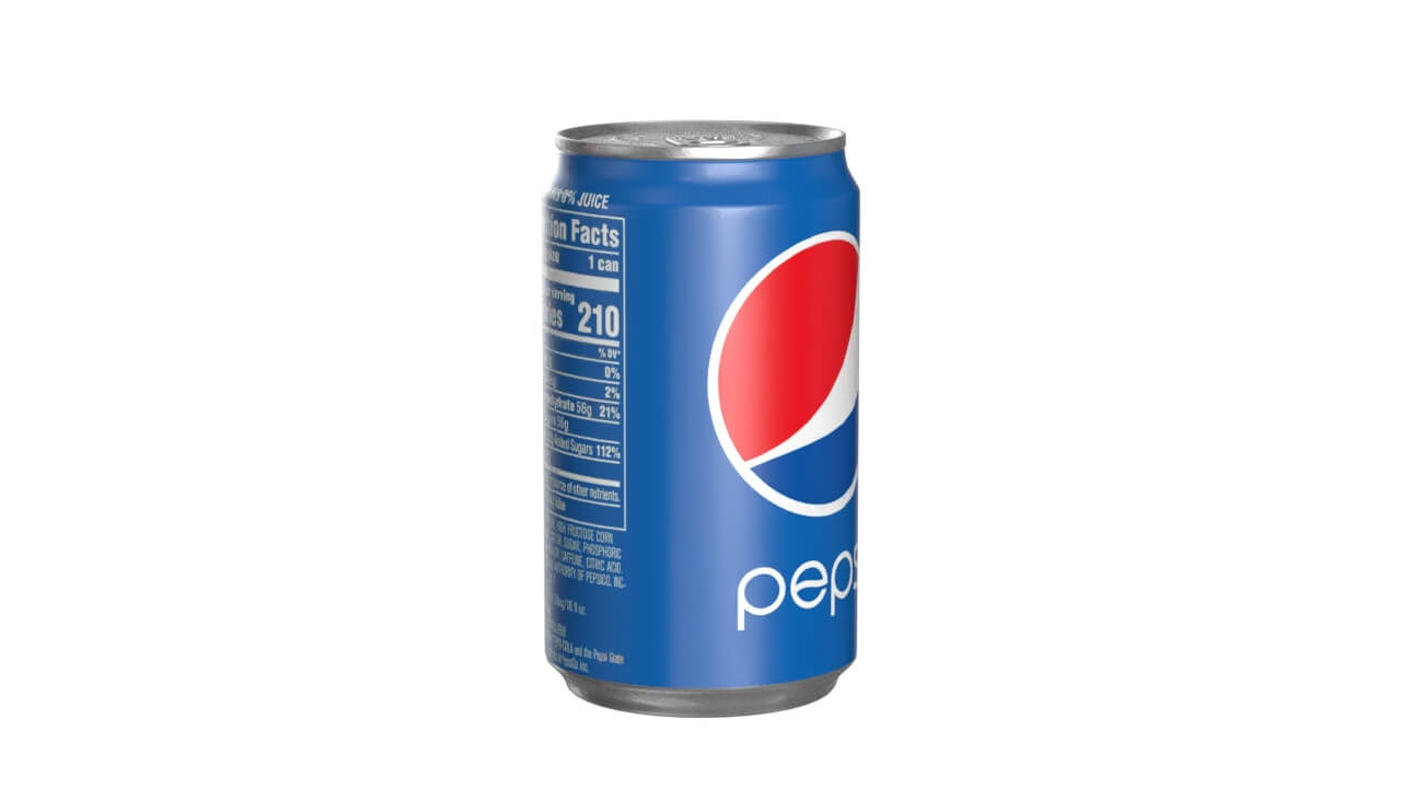 Pepsi Drink Can Sleek 200ml 03 - 3D Model by ERTAN ZORLU