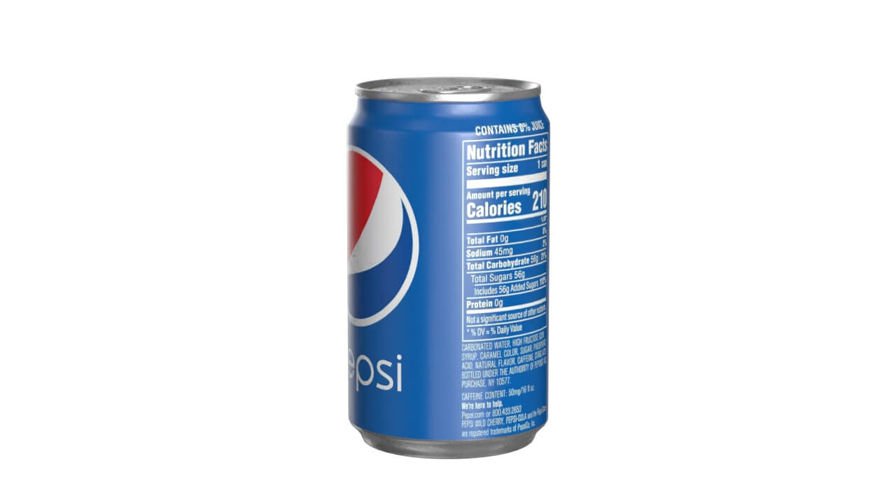 Pepsi Drink Can Sleek 200ml 03 - 3D Model by ERTAN ZORLU