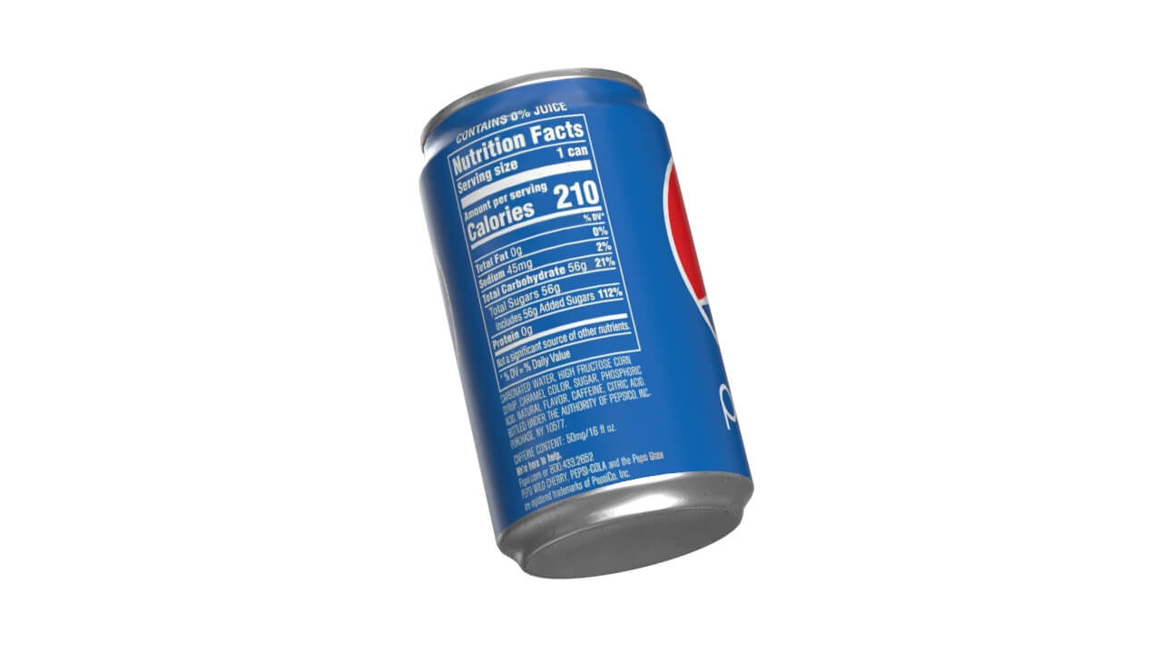 Pepsi Drink Can Sleek 200ml 03 - 3D Model by ERTAN ZORLU