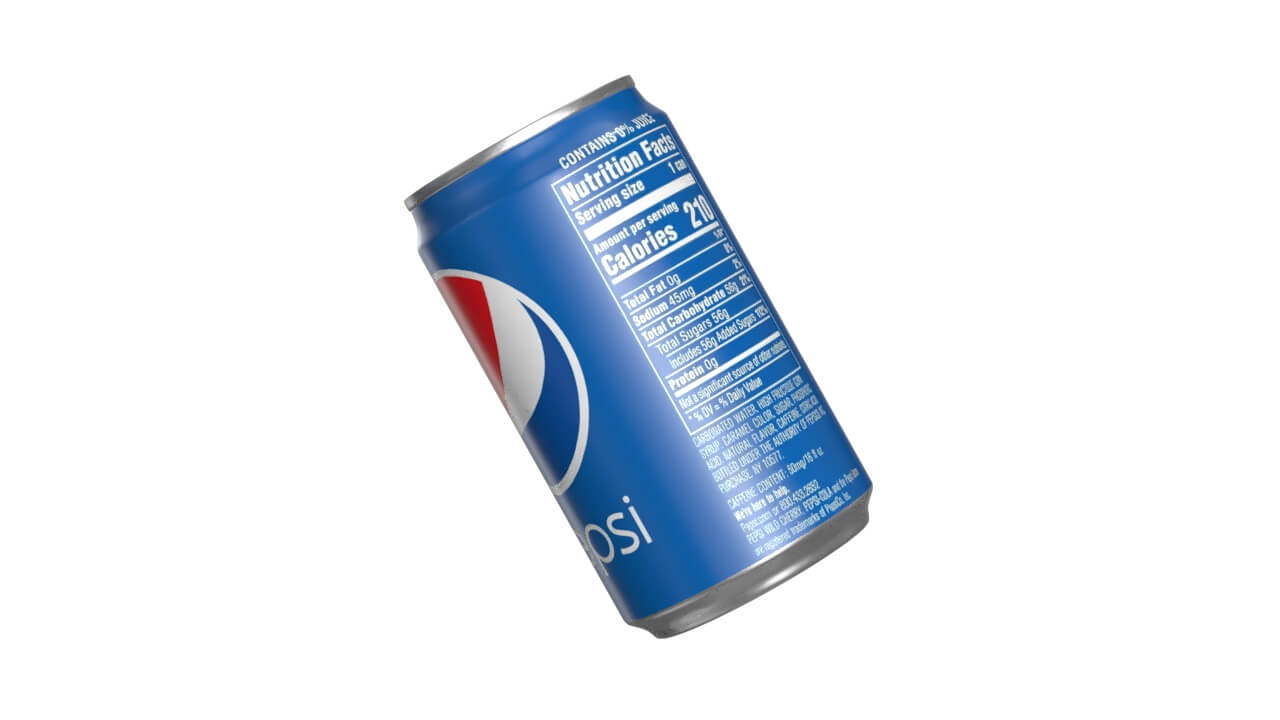 Pepsi Drink Can Sleek 200ml 03 - 3D Model by ERTAN ZORLU
