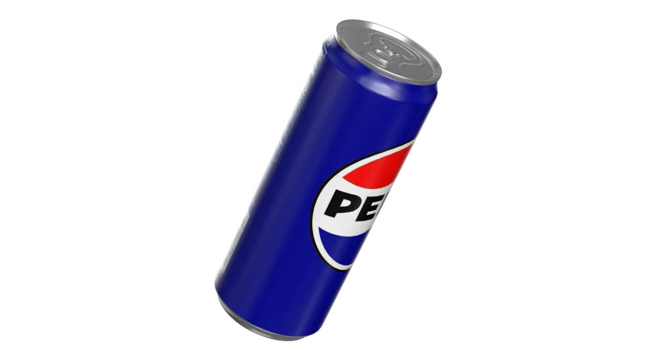 Pepsi Drink Can Sleek 330ml Pbr 07 - 3D Model by ERTAN ZORLU