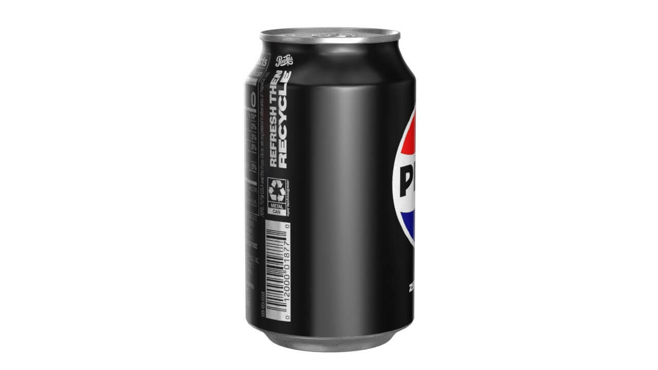 Pepsi Zero Drink Can 330ml 10 - 3D Model by ERTAN ZORLU