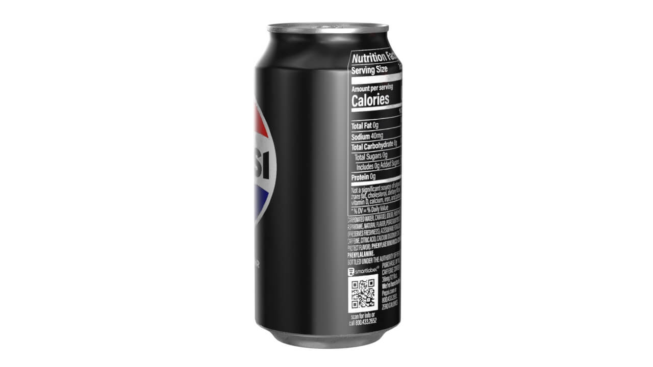 Pepsi Zero Drink Can 375ml 12 - 3D Model by ERTAN ZORLU