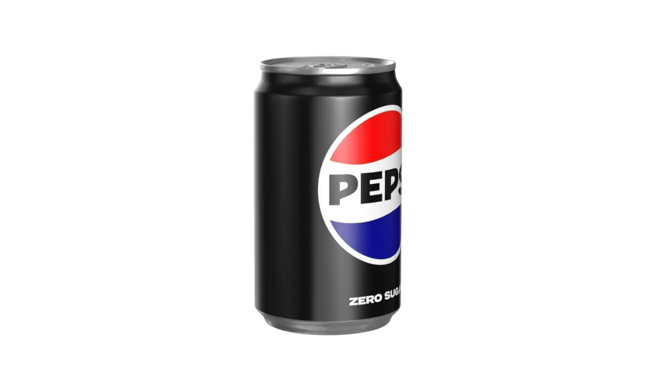 Pepsi Zero Drink Can Sleek 200ml 03 - 3D Model by ERTAN ZORLU