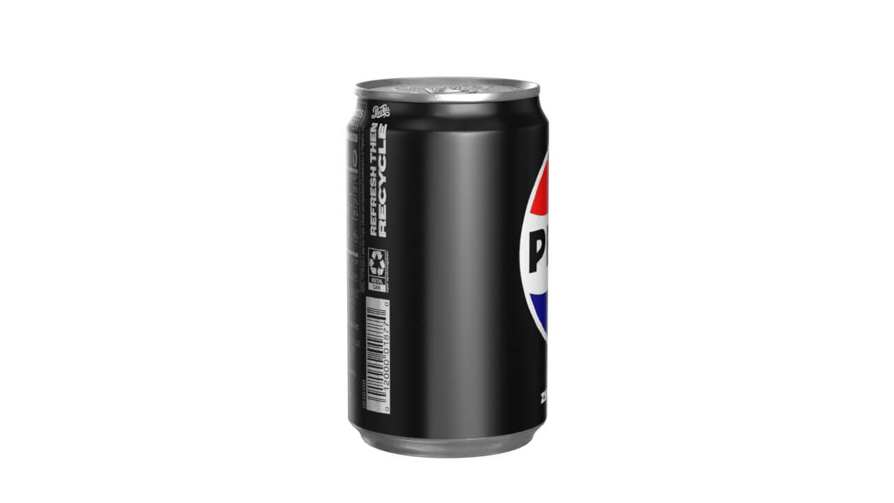 Pepsi Zero Drink Can Sleek 200ml 03 - 3D Model by ERTAN ZORLU