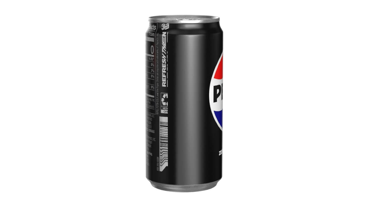 Pepsi Zero Drink Can Sleek 250ml 04 - 3D Model by ERTAN ZORLU