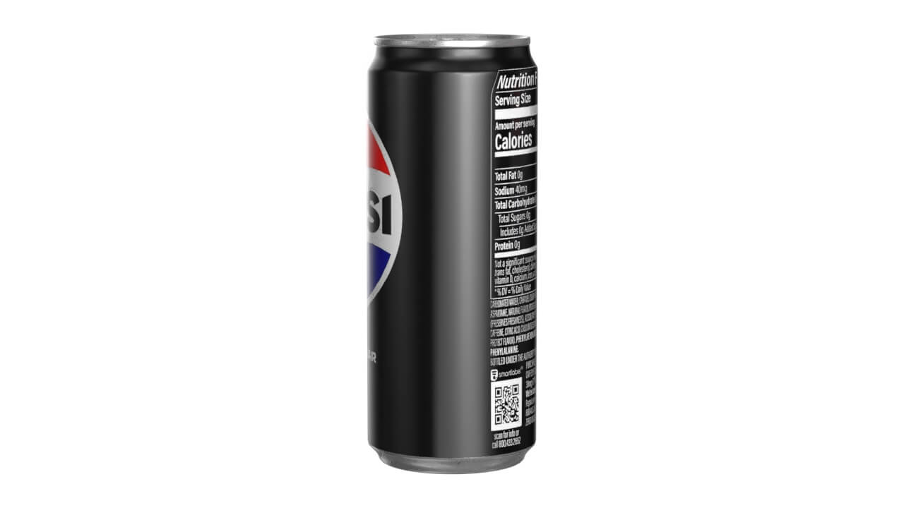 Pepsi Zero Drink Can Sleek 310ml 06 - 3D Model by ERTAN ZORLU