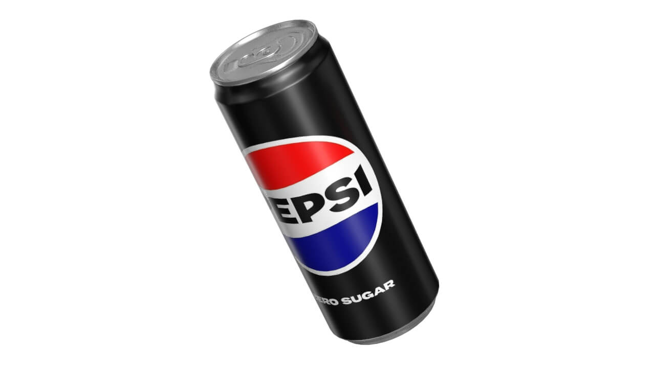 Pepsi Zero Drink Can Sleek 330ml 07 - 3D Model by ERTAN ZORLU