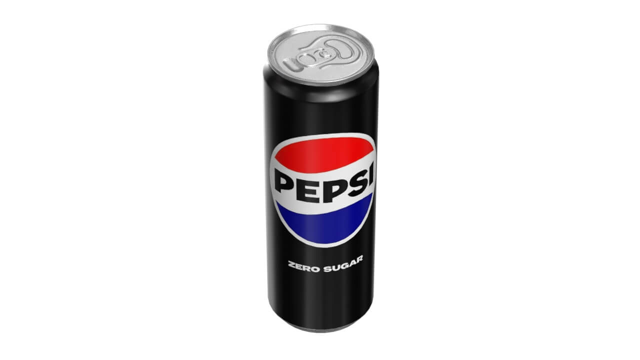 Pepsi Zero Drink Can Sleek 355ml 08 - 3D Model by ERTAN ZORLU