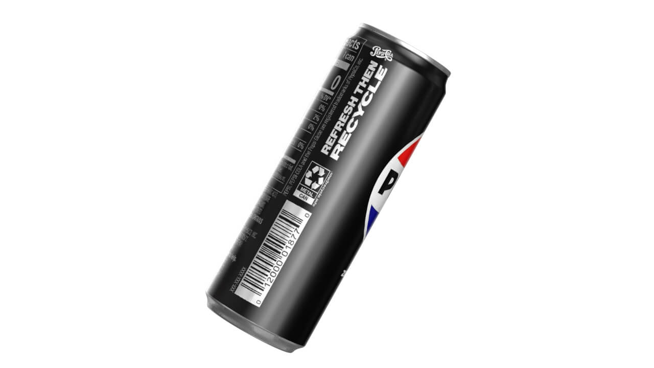 Pepsi Zero Drink Can Sleek 355ml 08 - 3D Model by ERTAN ZORLU