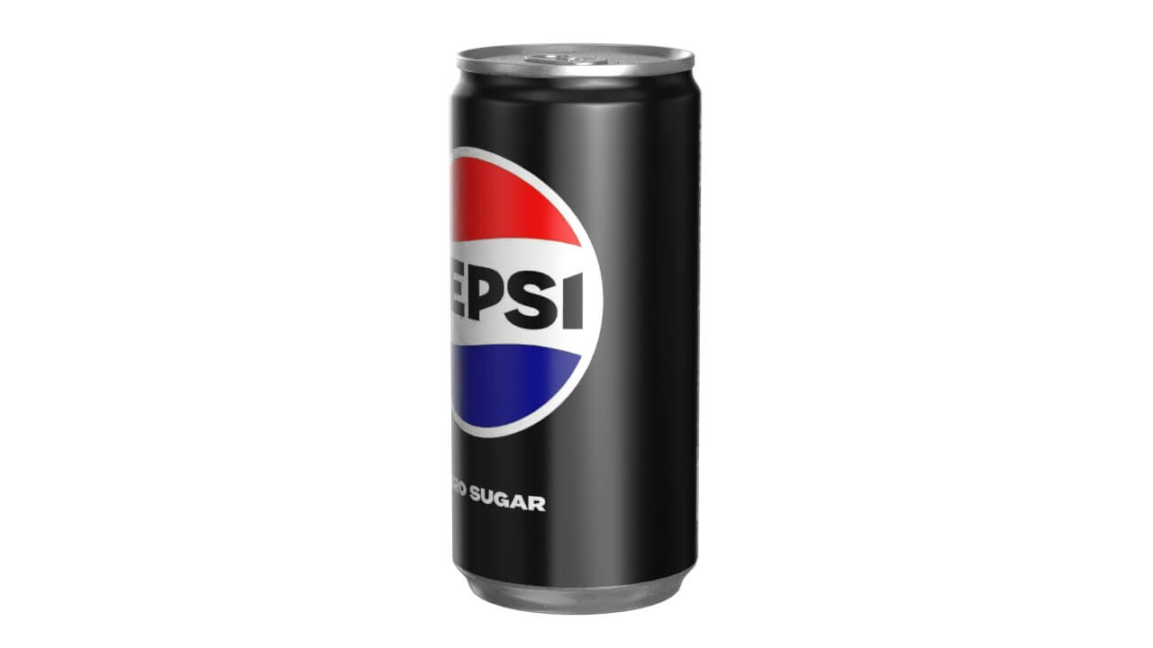 Pepsi Zero Drink Can Slim 190ml 01 - 3D Model by ERTAN ZORLU