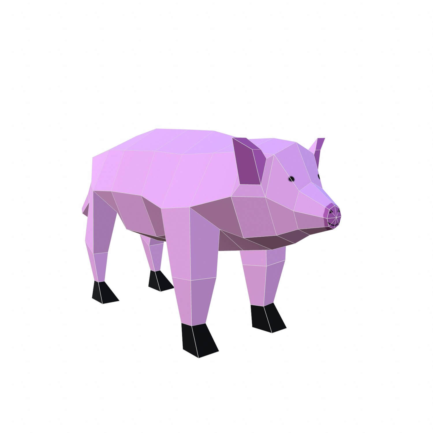 Pig Cartoon - 3D Model by ERTAN ZORLU