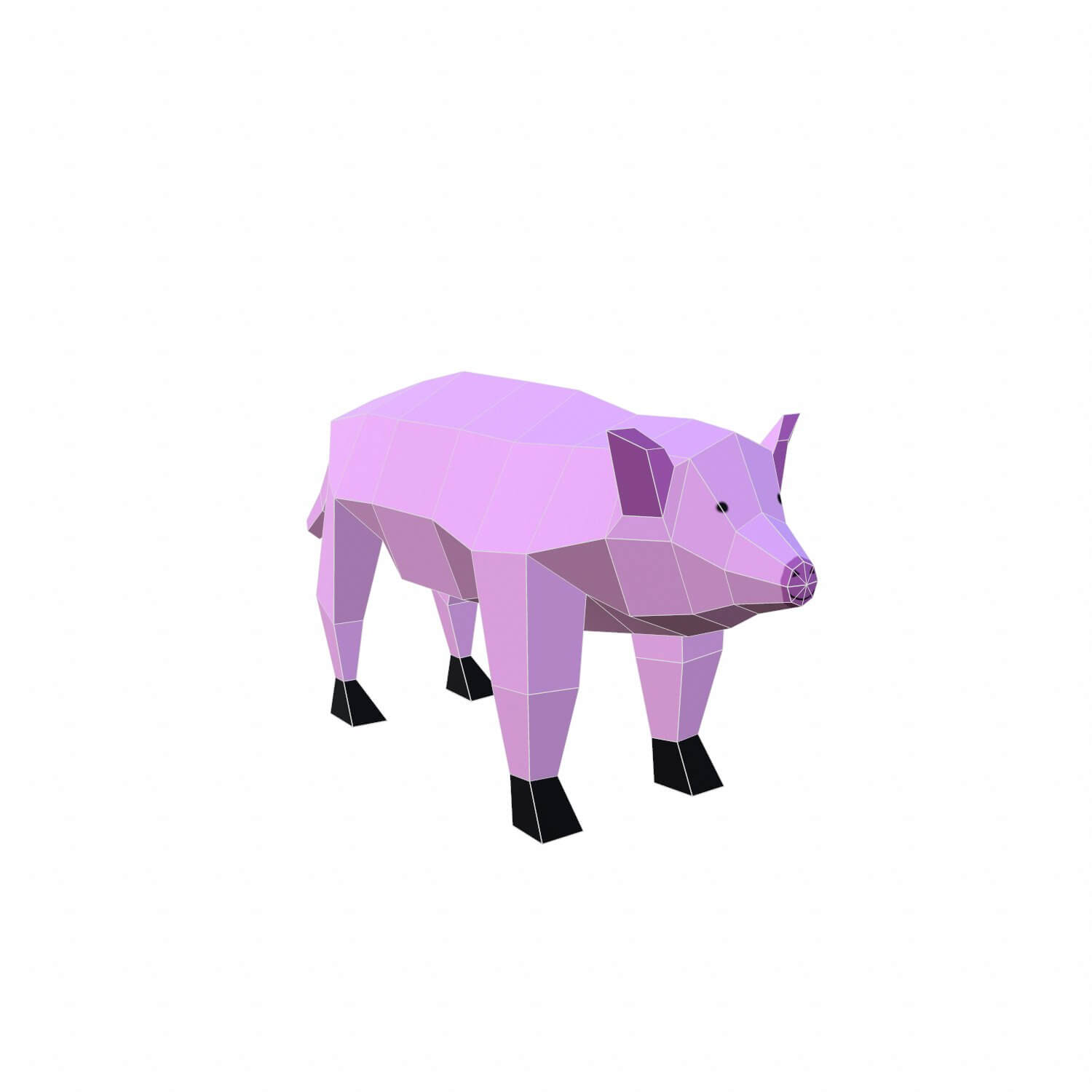 Pig Cartoon - 3D Model by ERTAN ZORLU