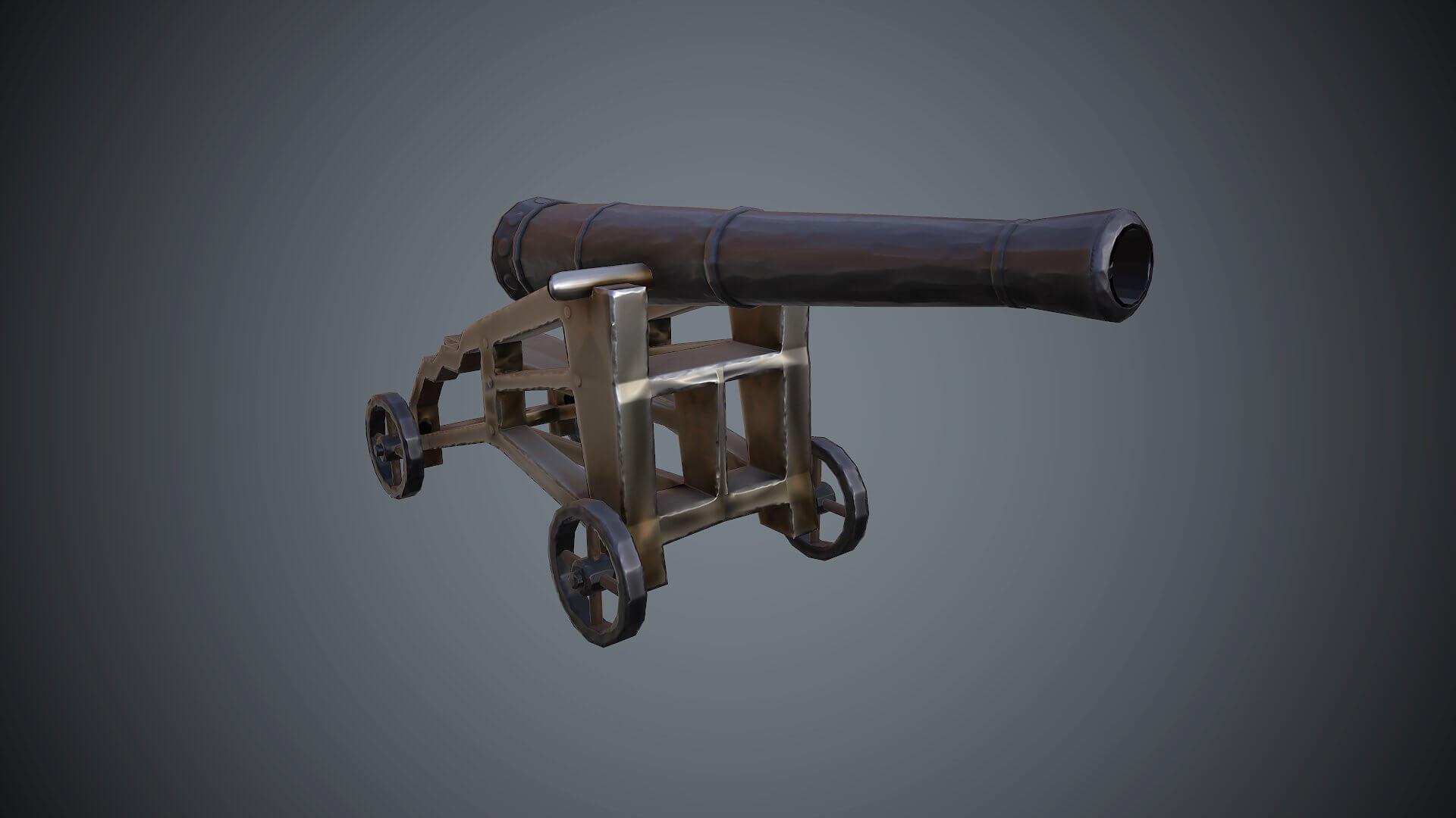 Pirate Cannon - 3D Model by ERTAN ZORLU