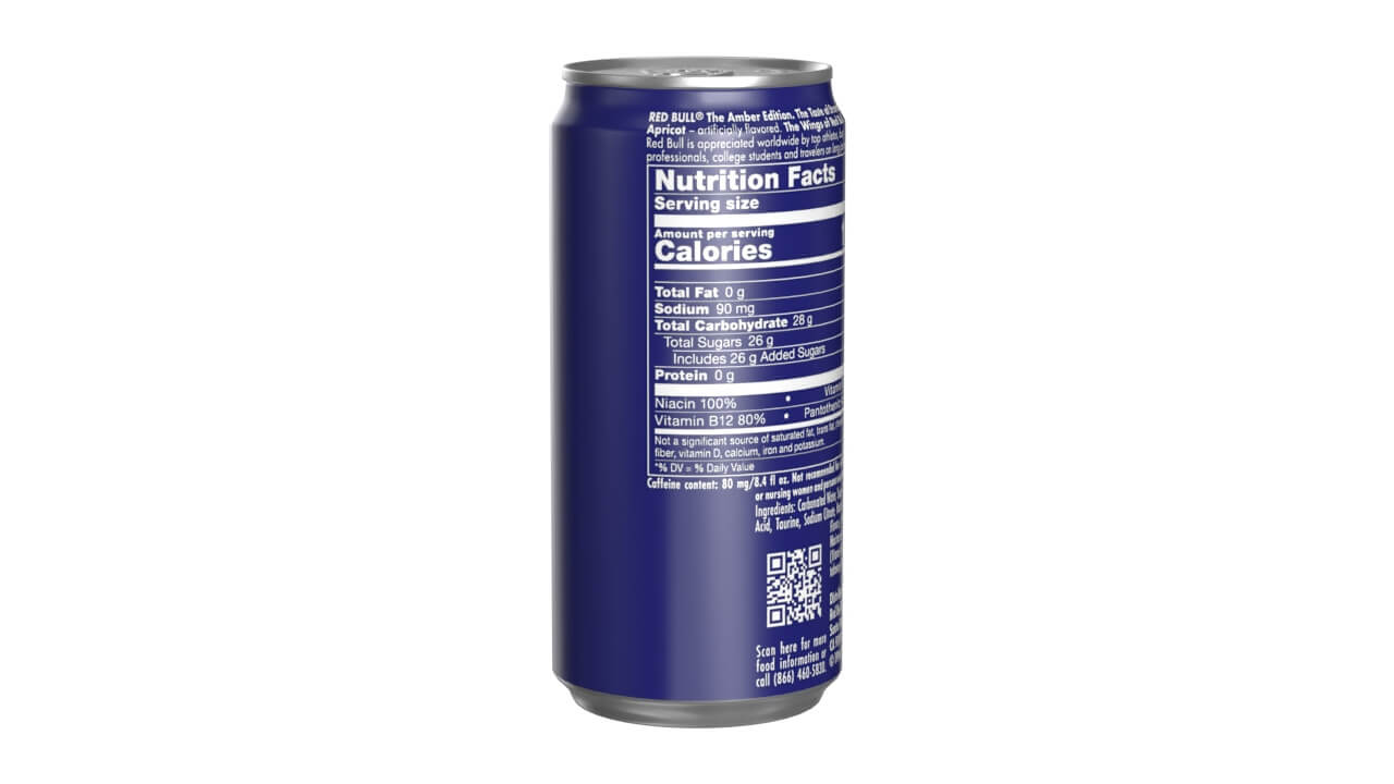 Red Bull Blue Edition Drink Can Sleek 250ml 01 - 3D Model by ERTAN ZORLU